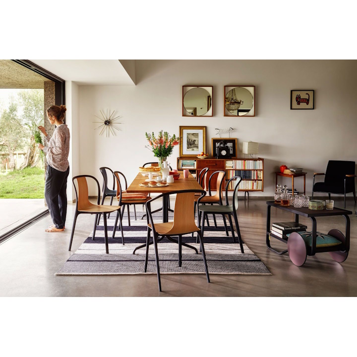 Vitra BELLEVILLE Chair Armchair by Ronan Erwan Bouroullec Wood Stardust