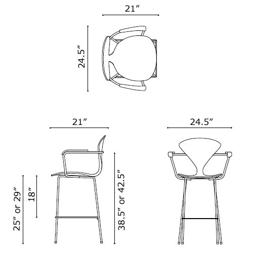 Bar Stool Dimensions In Mm